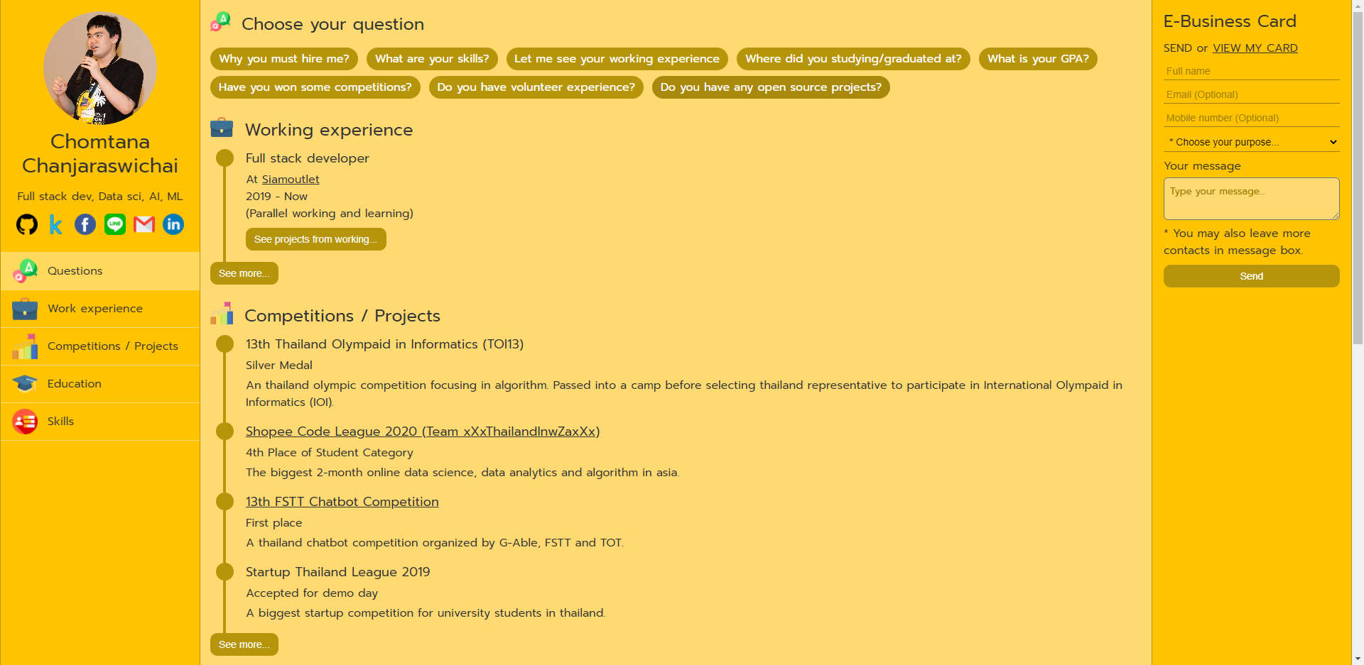 GitHub - Chomtana/personal-site: https://chom.dev : Chomtana resume, contact and e-business card