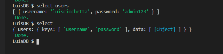 Creating database with javascript