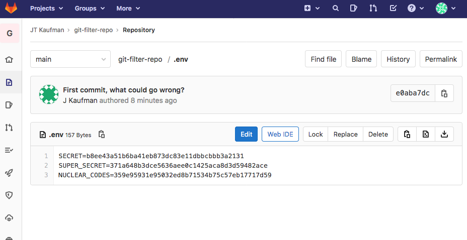 GitHub - jtkaufman737/git-filter-repo