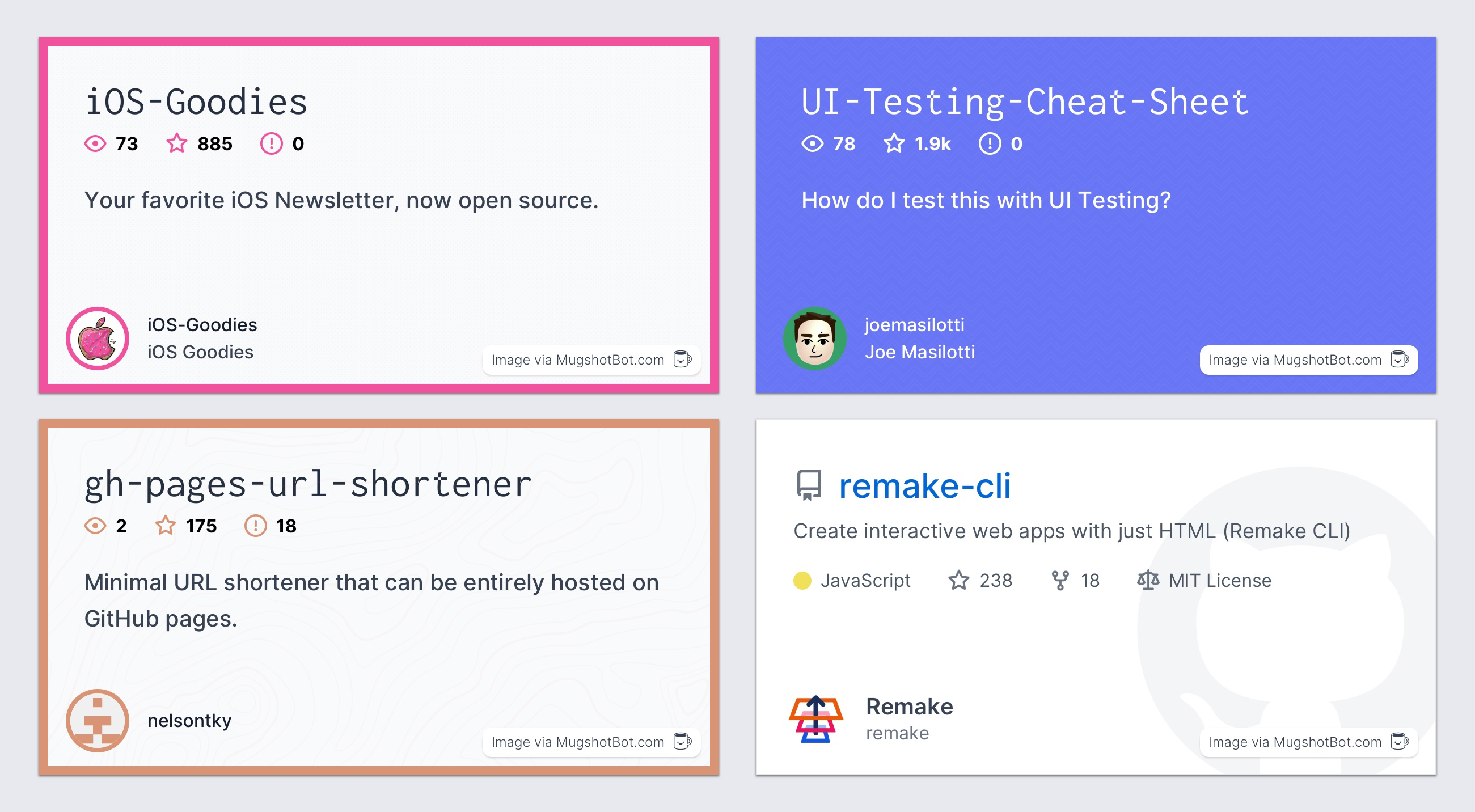 A free tool that generates Open Graph images for GitHub repos : r/webdev