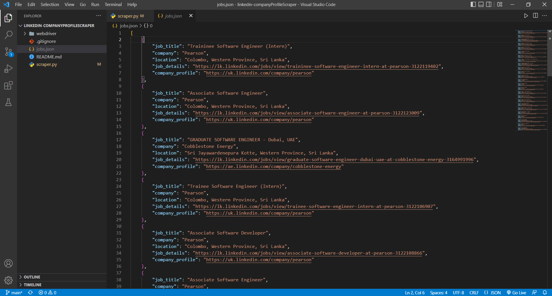 GitHub - chamodperera/linkedin-companyProfileScraper