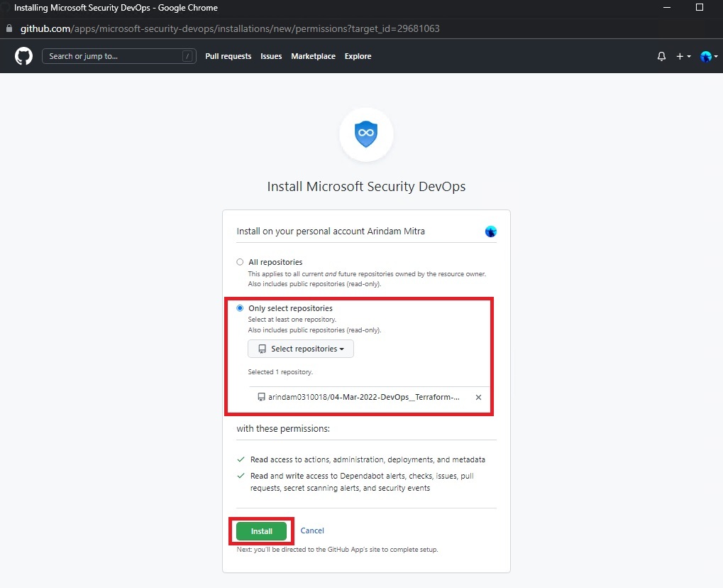 Github Arindam0310018 14 Oct 2022 Devops Ms Defender 4 Cloud Devops