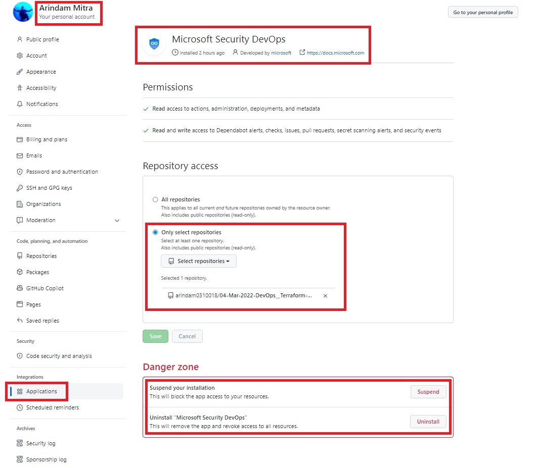 Github Arindam0310018 14 Oct 2022 Devops Ms Defender 4 Cloud Devops