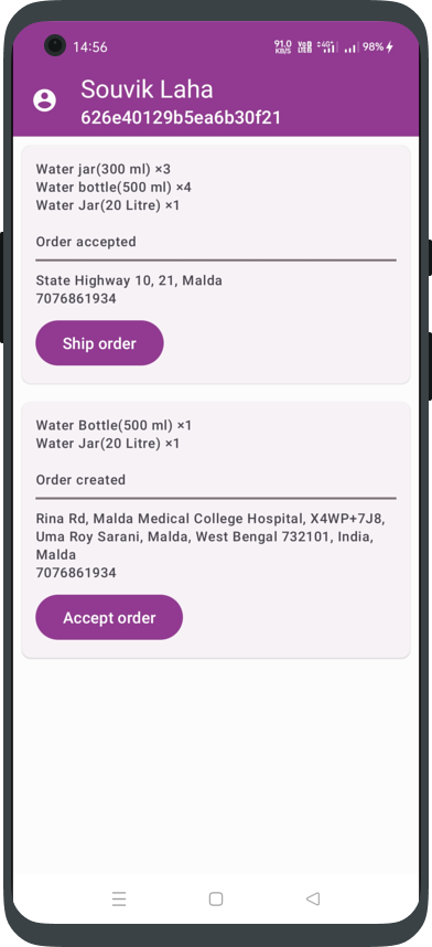 GitHub - JoyMajumdar2001/Watery: Watery : An water delivery android app using Appwrite