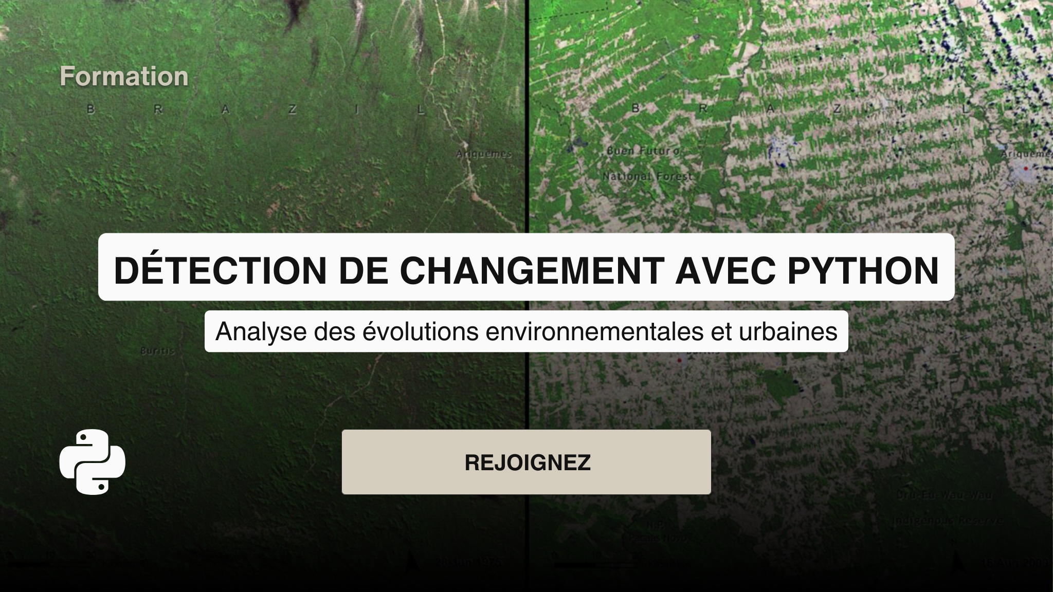 Détection de changement avec Python - GEOAP