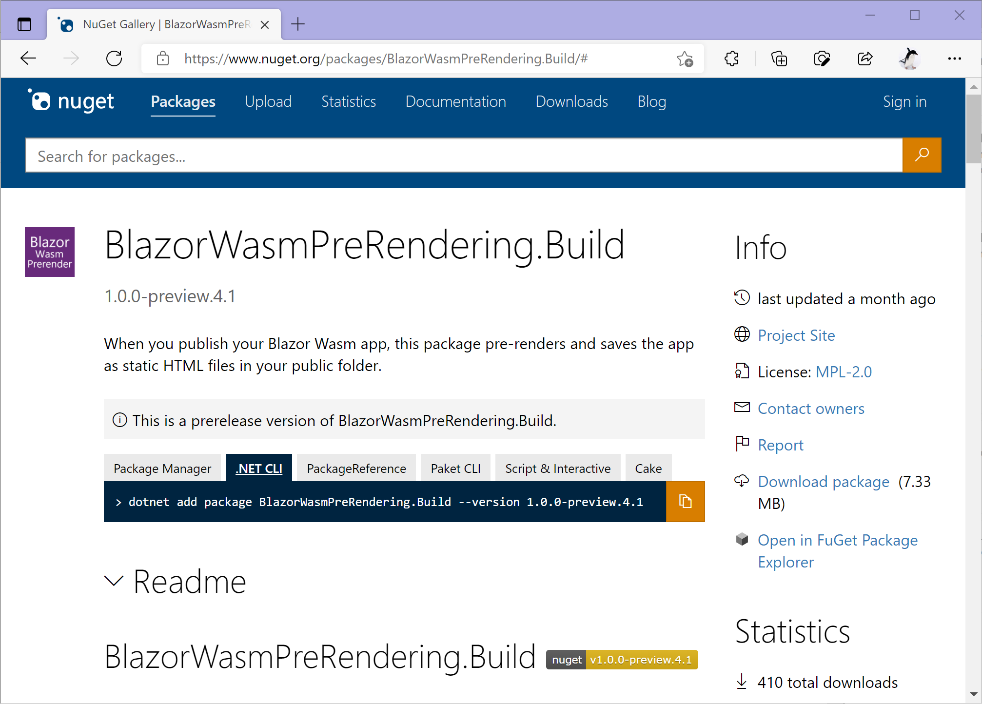 Blazor WebAssembly アプリを発行するときに、事前レンダリングして静的 HTML ファイルに保存する #Blazor - Qiita