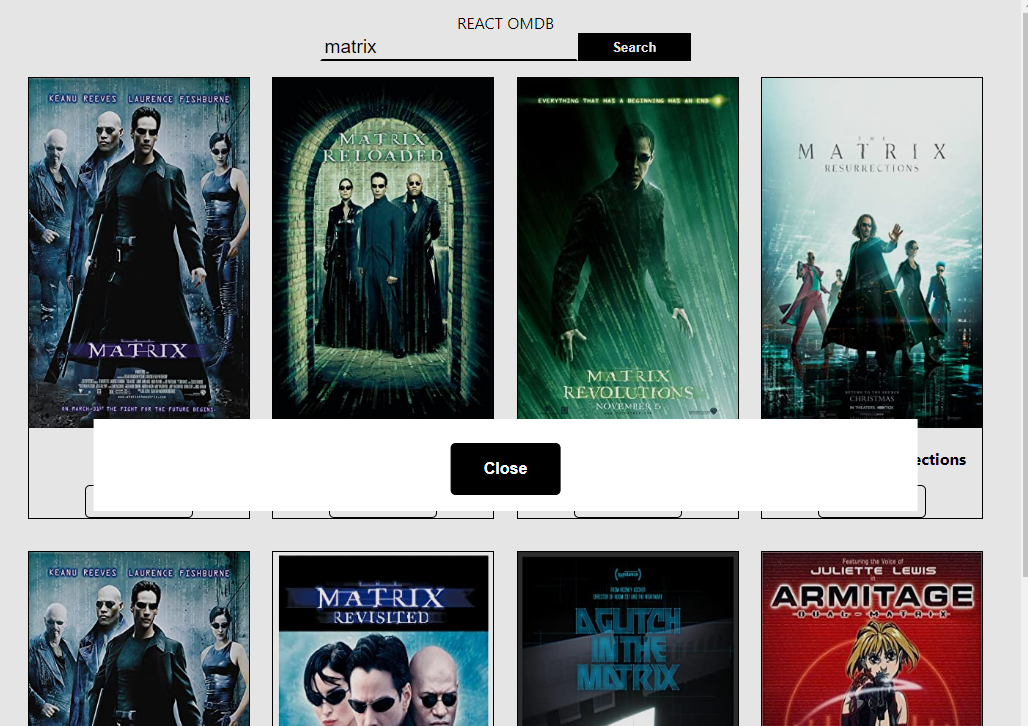 Github Rtagliaviazreact Omdb Tut A React Tutorial With The Omdb Api 