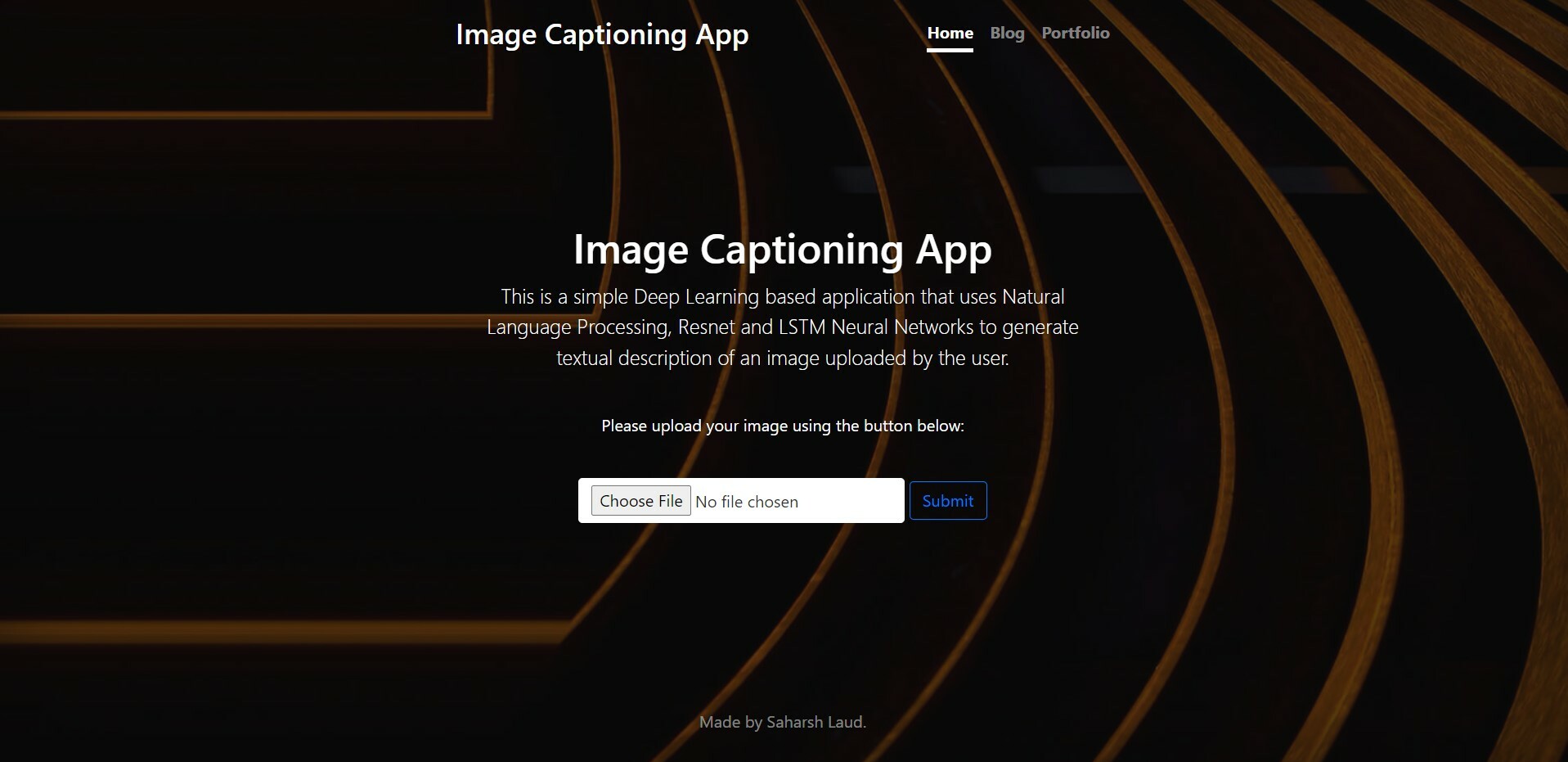 GitHub - SaharshLaud/Image-Captioning-App: Deep Learning based application for generating ...