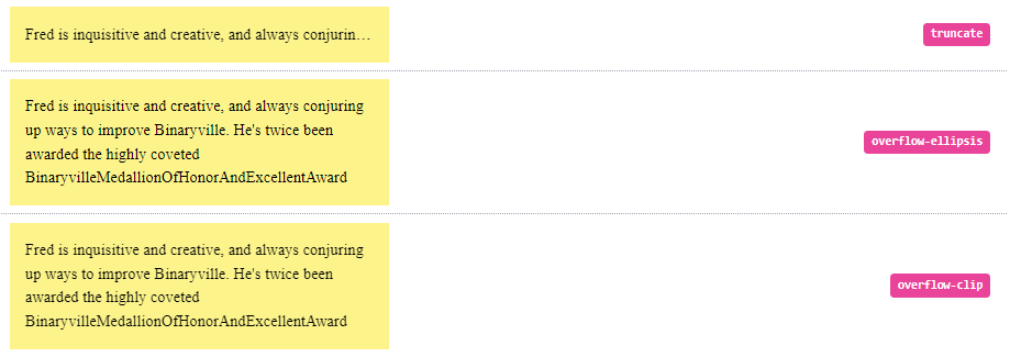 Tailwind css text overflow