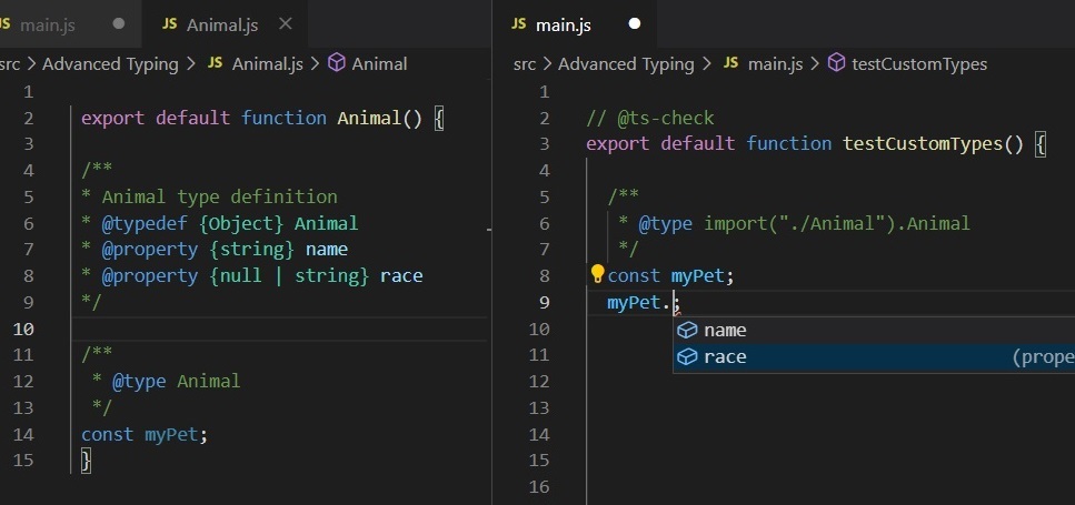 GitHub - pegahsafaie/js-with-typing: It is a javascript project which supports typings using ...