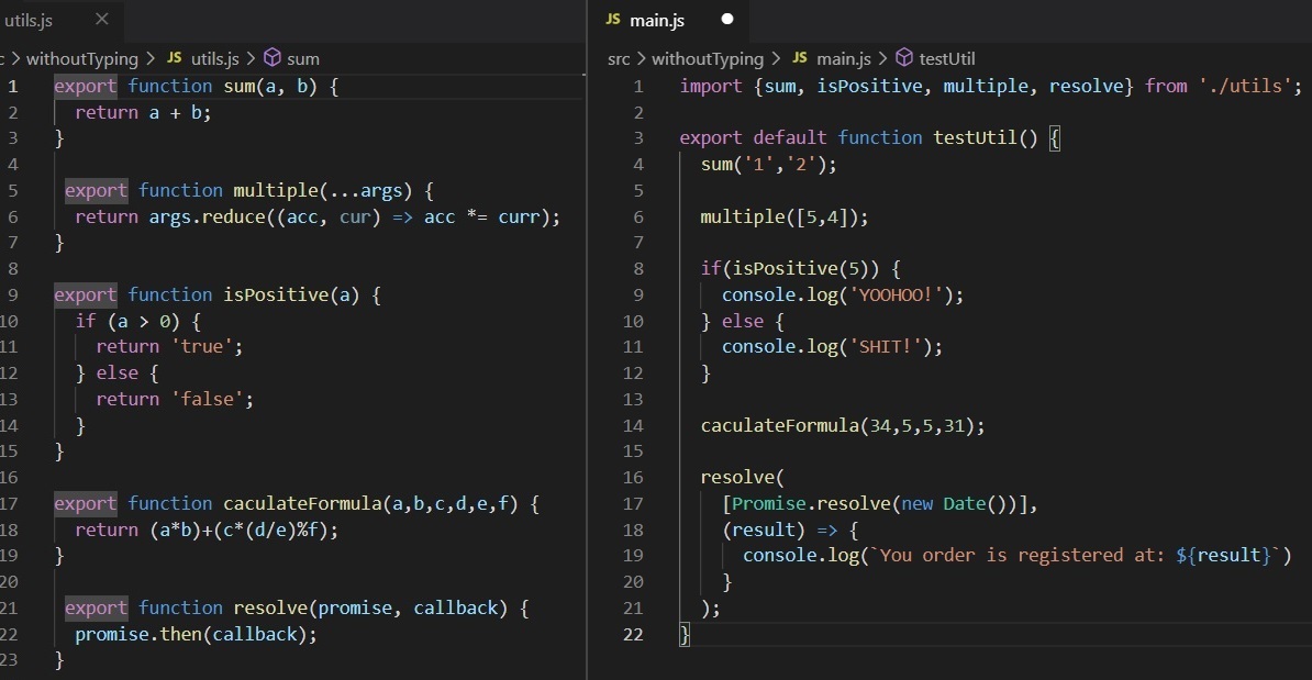 GitHub - pegahsafaie/js-with-typing: It is a javascript project which supports typings using ...