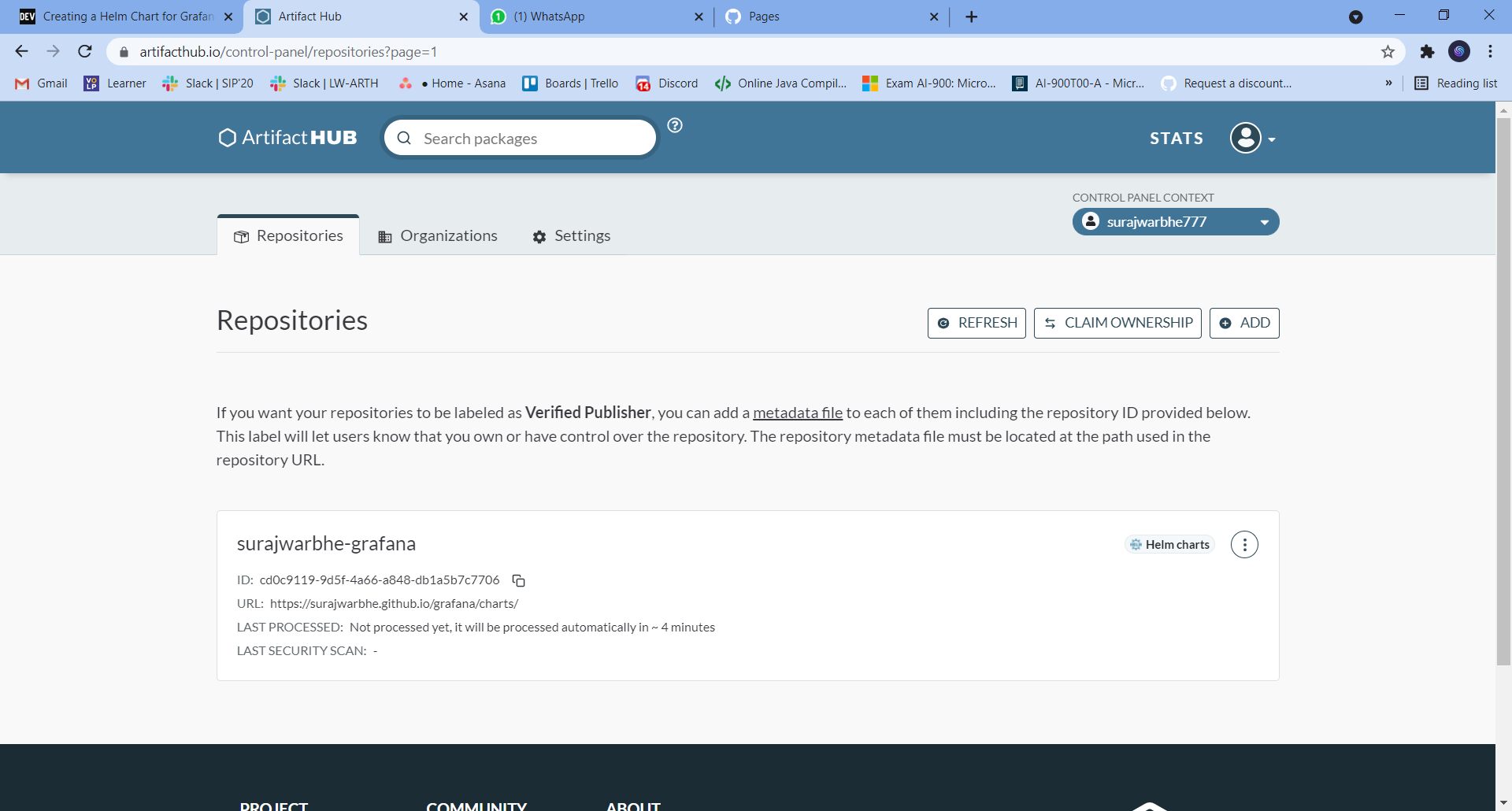 GitHub - surajwarbhe/grafana