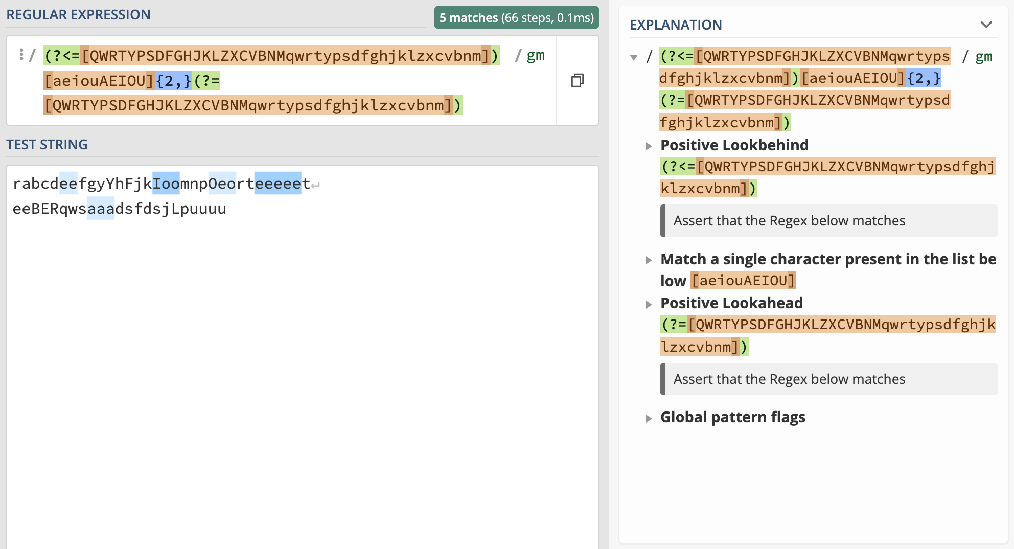 Look behind regex python
