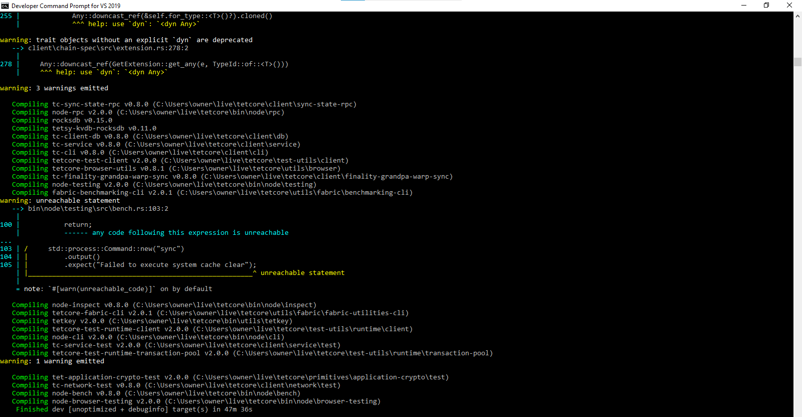 Building with GCC Toolset is slower than building with Visual Studio 2019 · Issue #34 · tetcoin ...