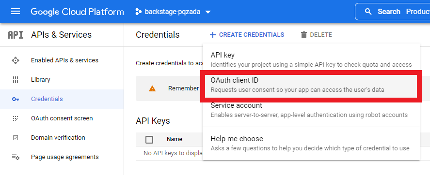 How to configure the Google Authentication Provider for Backstage.io - DEV Community