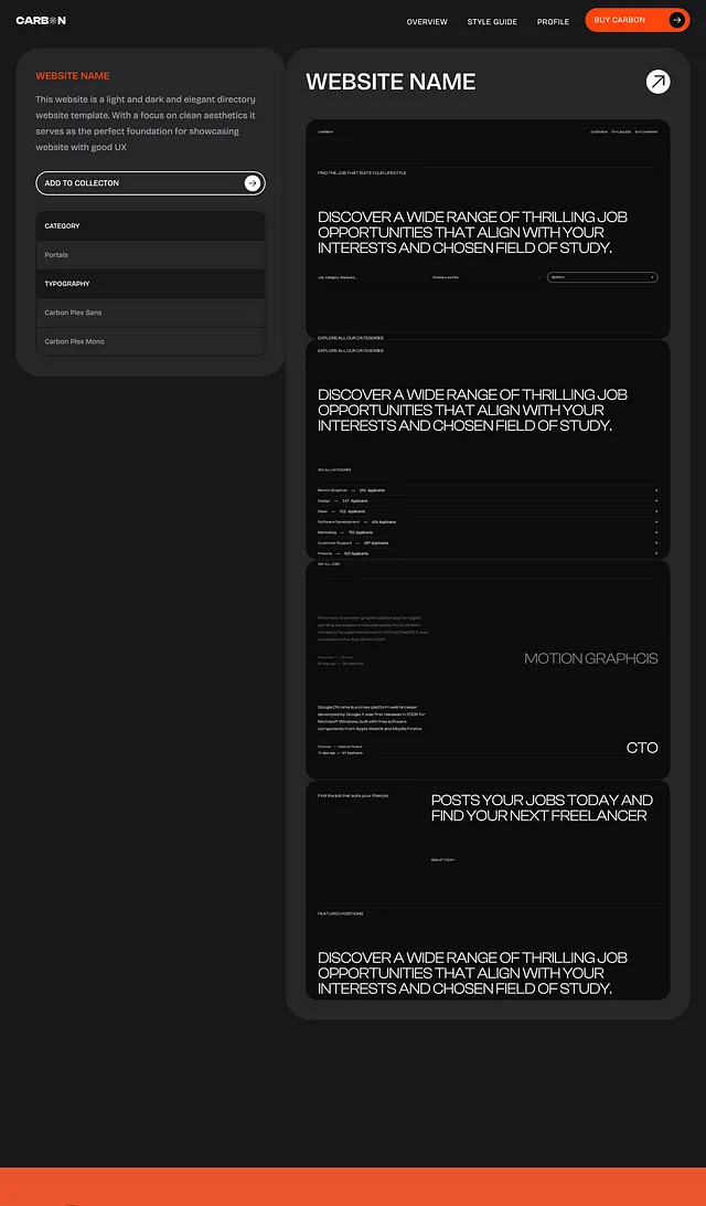 Carbon - Directory theme.Built with Astro & Tailwind CSS - Indie Hackers