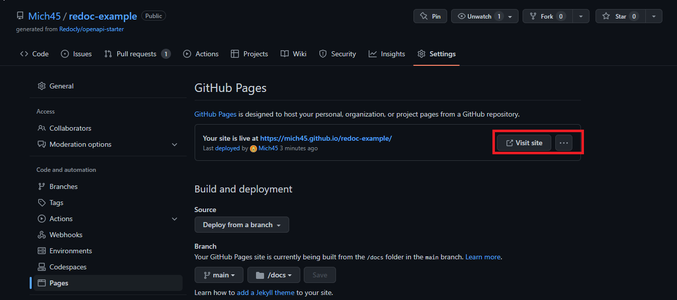 A Guide To Creating Api Documentation With Redoc And Github Pages 9930
