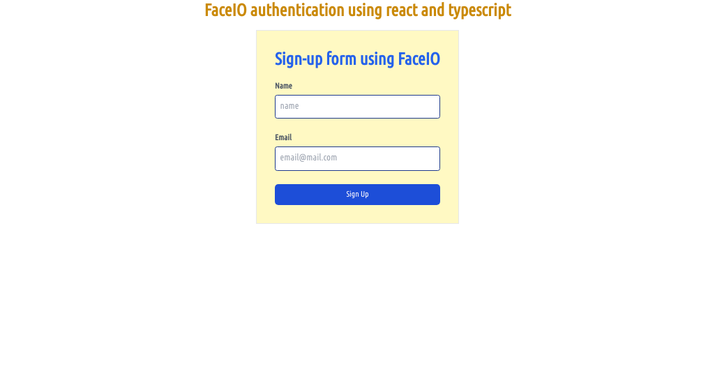 Github Tqariuqijreact Typescript Faceio Authentication