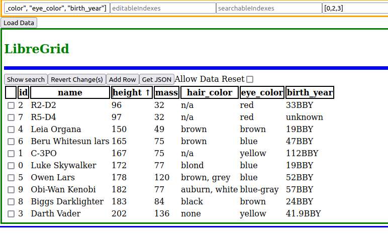GitHub - raddevus/LibreGrid: React-based component & example code which ...