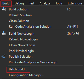 Как собрать решение visual studio