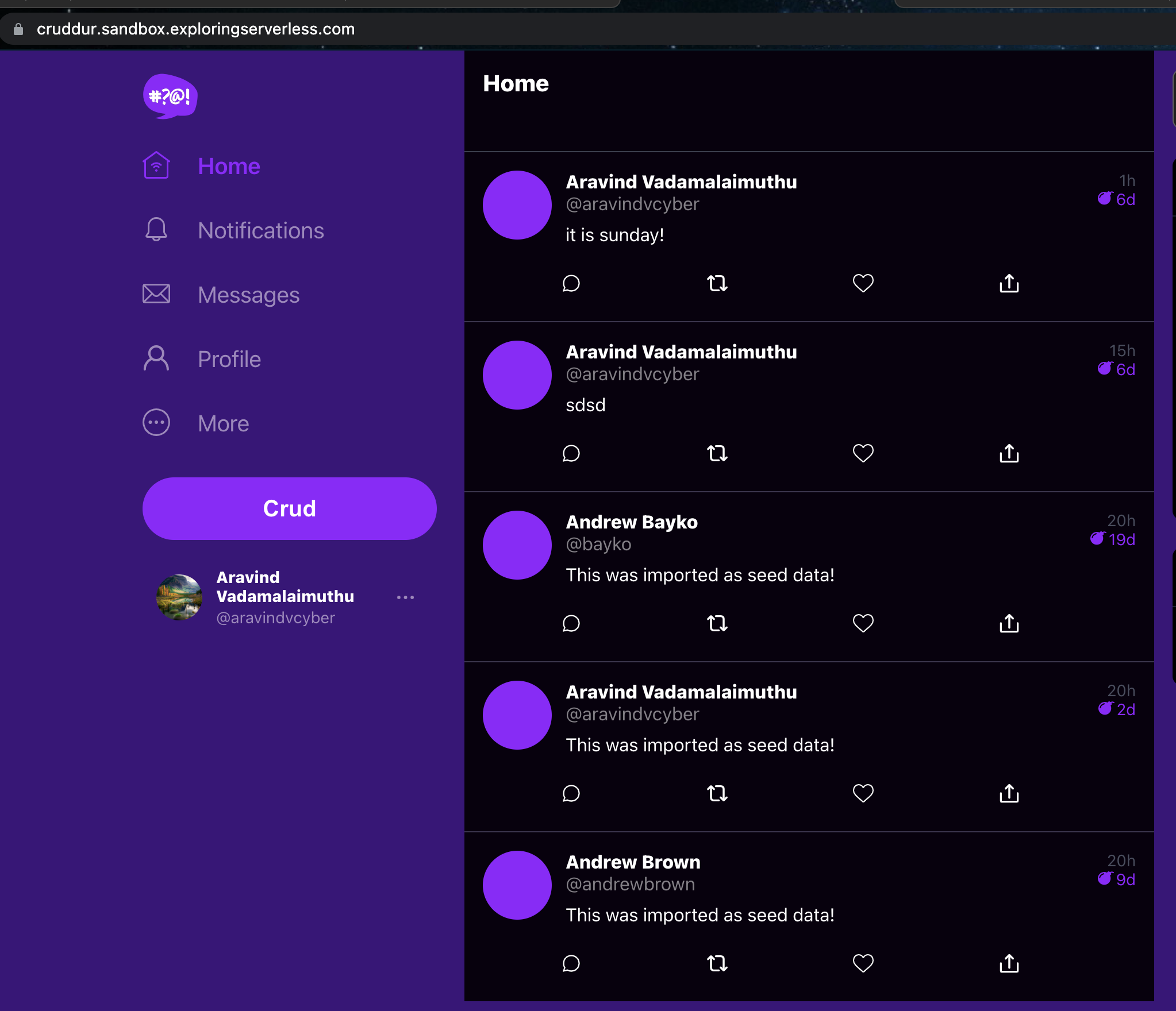 GitHub - aravindvcyber/aws-bootcamp-cruddur-2023