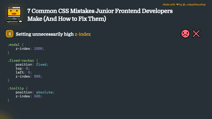 7 Common CSS Mistakes Junior Frontend Developers Make (And How to Fix Them)