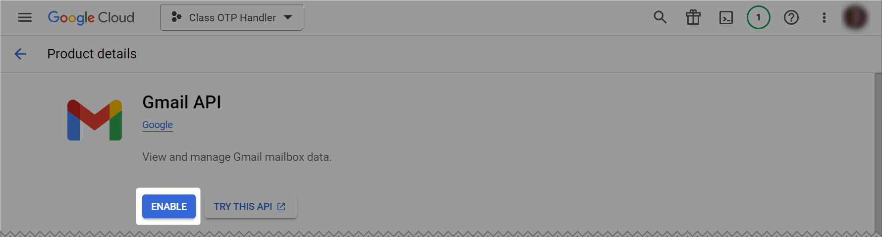 GitHub - vishin-andrey/OTP-handler: Java class to get OTP sent by email