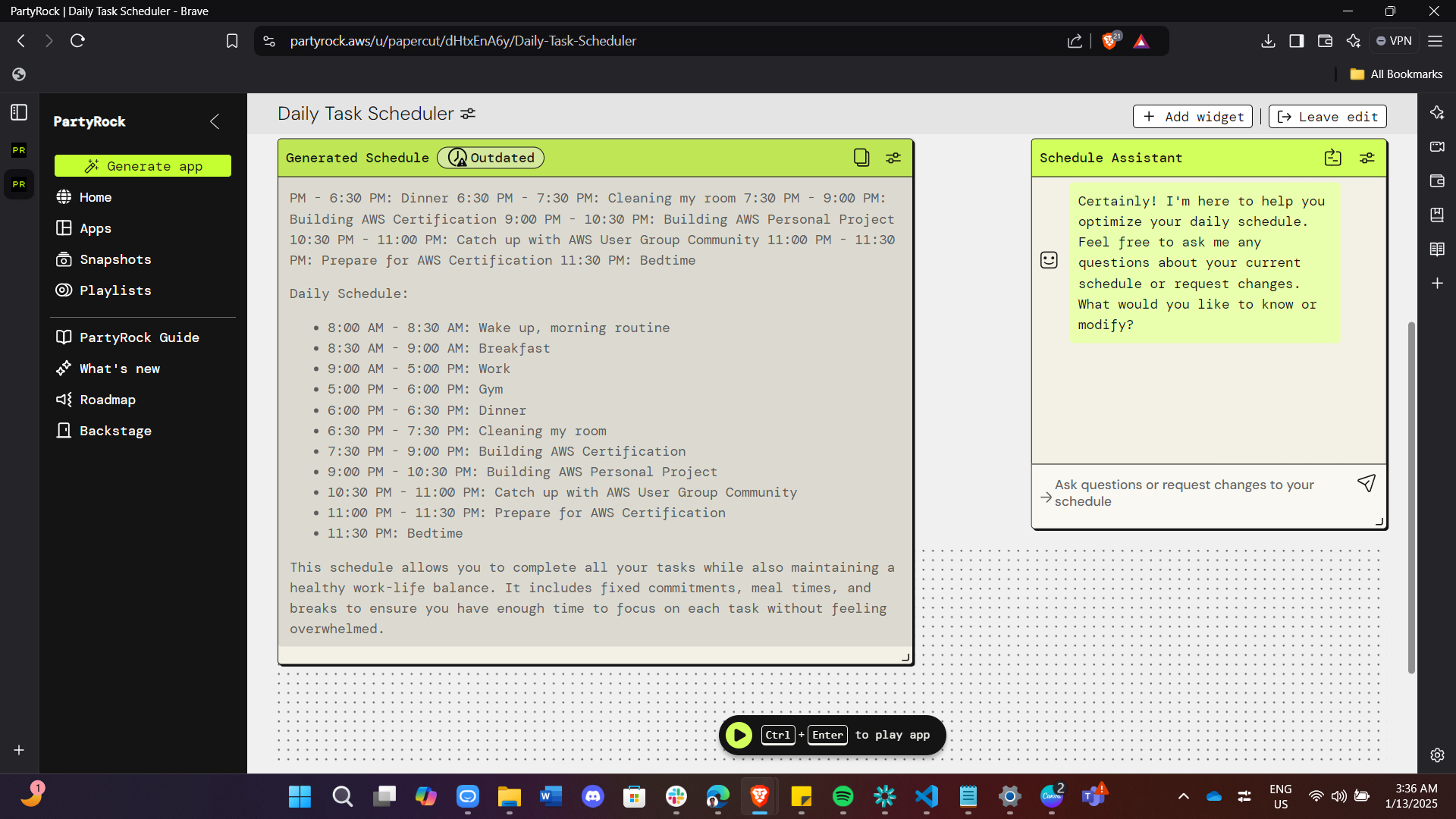 GitHub - adarsh-yadav08/Daily-Task-Scheduler-Application-Using-AWS-PartyRock